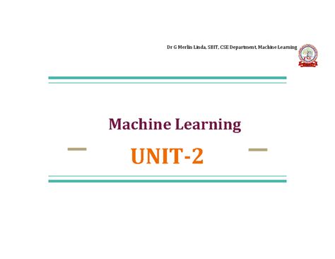 Ml Ch 4 Ann Perceptron Ppt Machine Learning Unit Topic Introduction Biological