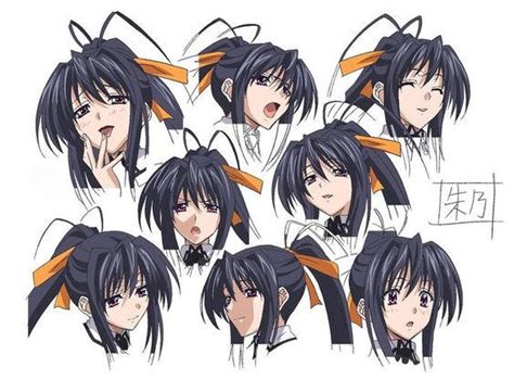 Akeno Himejima Face Sheet Color Dxd By Kervinked On Deviantart