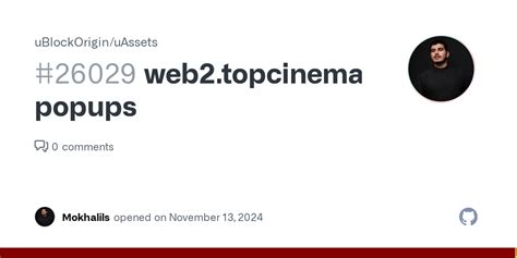 Web2topcinemacam Popups · Issue 26029 · Ublockoriginuassets · Github