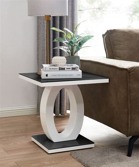 East Urban Home Scottsmoor Modern Halo High Gloss Statement Luxury End
