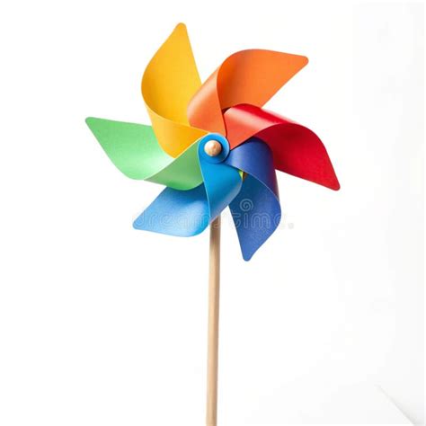 Wind Spinner Isolated On White Background Stock Illustration