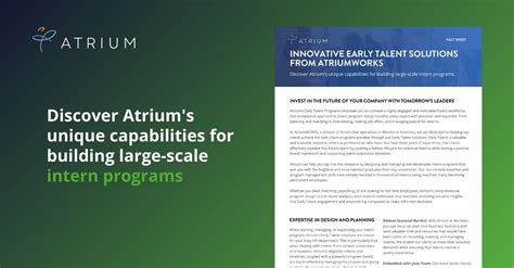 Firas Hamdan On Linkedin Atriums Early Talent Programs Empower You To Cultivate A Highly Engaged