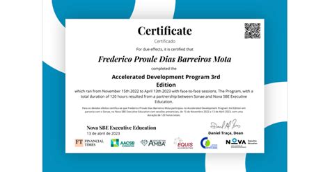 Accelerated Development Program 3rd Edition • Frederico Proule Dias… Frederico Barreiros Mota