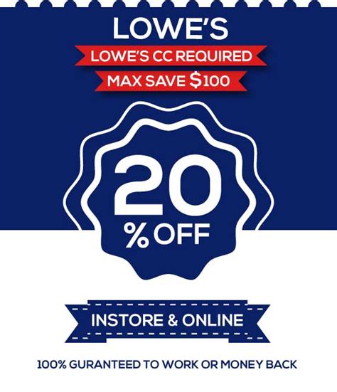 Lowes 20 Off Online And In Store Coupon Home Depot And Lowes Printable
