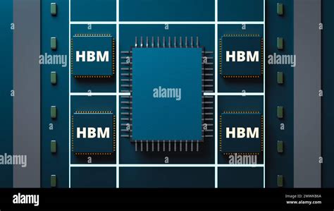 High Bandwidth Memory Called Hbm Concepts Backgrounds 3d Rendering
