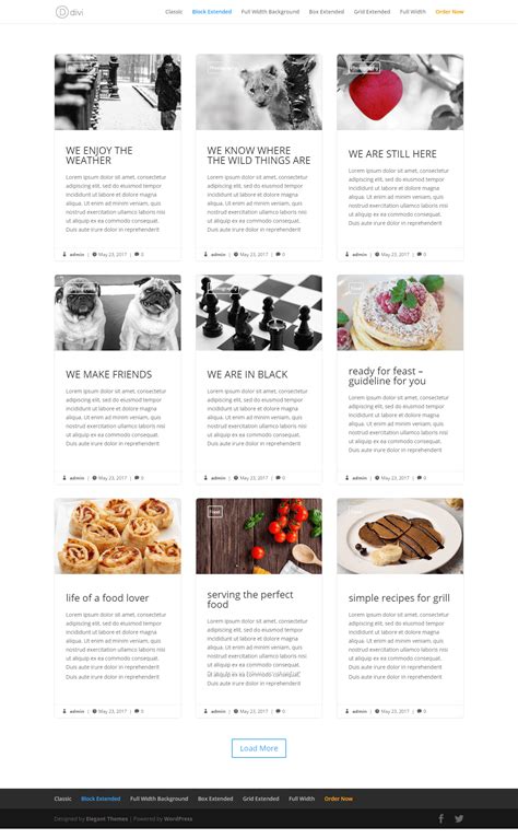 Single Divi Blog Module With 7 Blog Layouts Divi Blog Extras