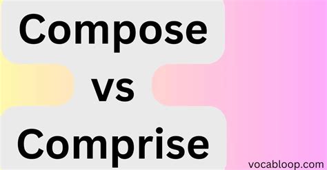 Compose Vs Comprise Which Spelling Is Right Vocab Loop