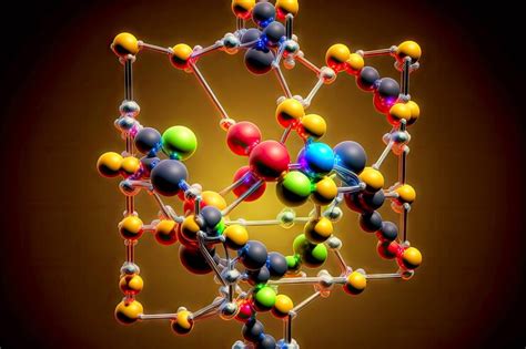 Premium Photo Chemical Structure Molecule Closeup Presented In Form