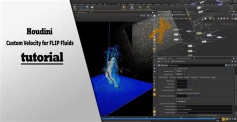 custom velocity for flip fluids in houdini houdini vfx tutorial custom