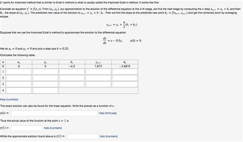 Solved Point An Improved Method That Is Similar To Chegg