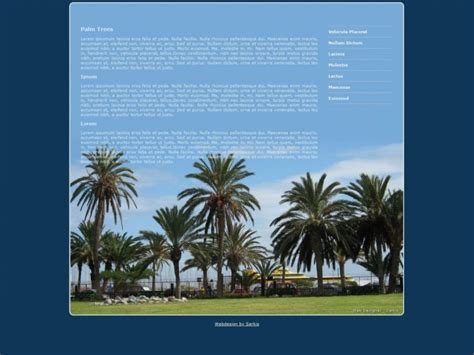 download html css templates for free palm trees free html templates