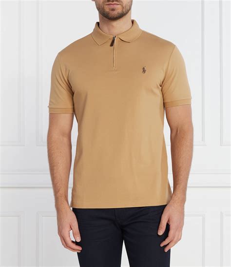 Полотениска с яка Custom Slim Fit Stretch Mesh Polo Ralph Lauren