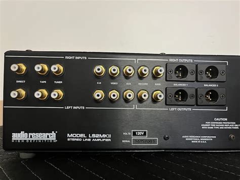 Audio Research Ls2 Preamplifier George Meyer Av