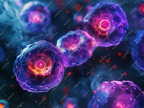 Concept Of Cell Division Mitosis Or Meiosis Premium Ai Generated Image
