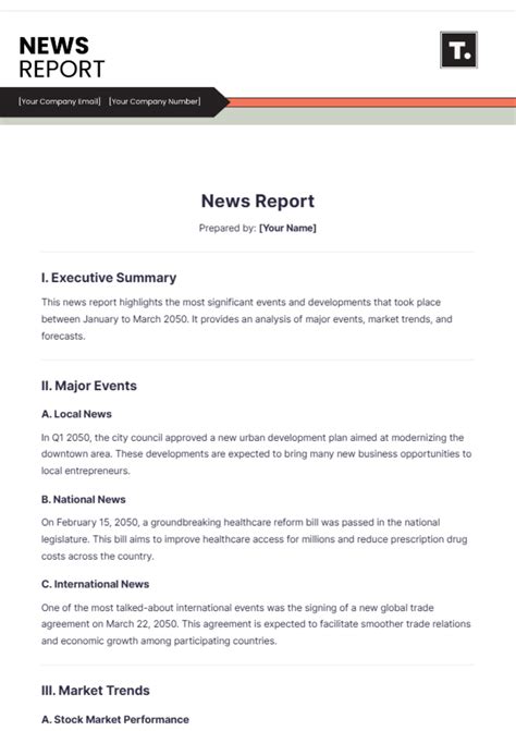 News Report Template Ablebionics
