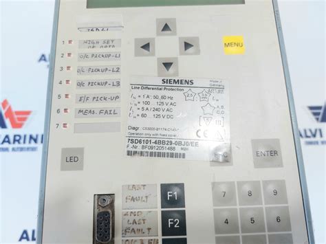 Siemens Siprotec 7sd6101 4bb29 0bj0ee Line Differential Protection Relay Alvi Marine
