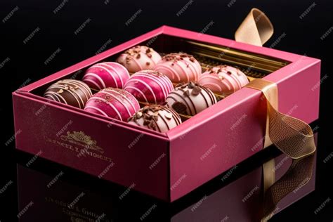 Premium Photo Box Of Donuts