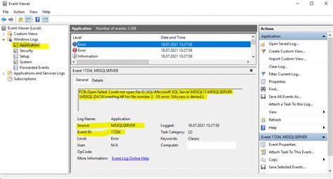 Microsoft Sql Server Fcbopen Failed Could Not Open File Mastlog