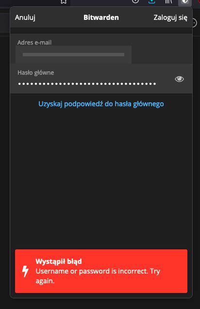 Master Password Not Accepted After Extension Updated Rbitwarden