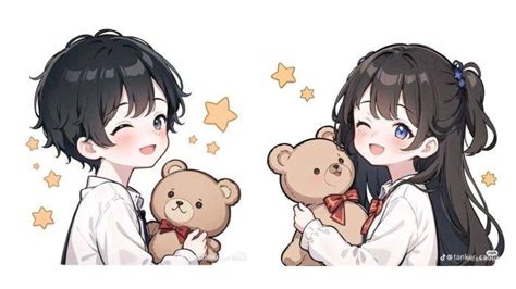 Pp Couple Chibi Dengan Karakter Anime Yang Lucu Dari Pinterest