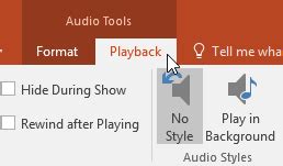 PowerPoint Inserting Audio