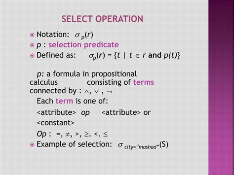 Ppt Understanding Relational Algebra Operations And Examples
