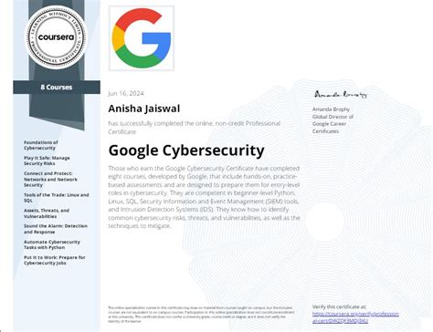 anisha jaiswal on linkedin cybersecurity careergrowth