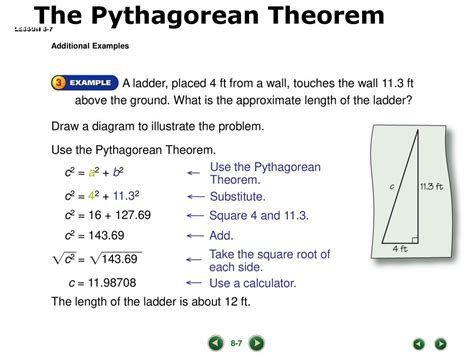 Lesson 8-7 The Pythagorean Theorem - ppt download