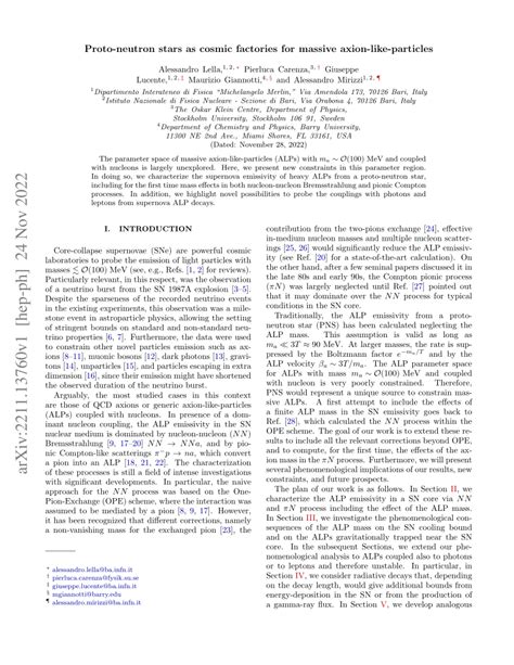 Pdf Proto Neutron Stars As Cosmic Factories For Massive Axion Like Particles