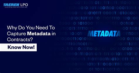 why do you need to capture metadata in contracts know now