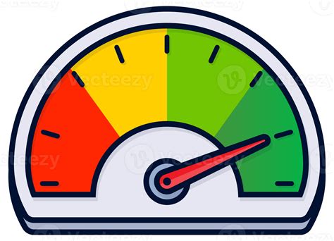 Speedometer Set Gauge Meter Speed Dial Indicator Scale Level Of Performance Score Progress