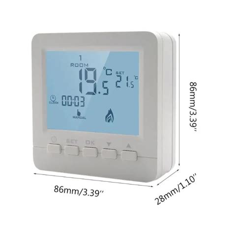 Jual Digital Thermostat With Large Lcd Display Programmable Temperature Harga Murah 2025