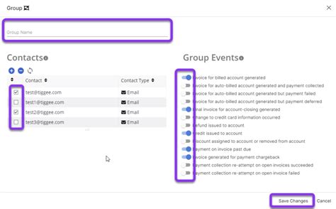 Create A Billing Group