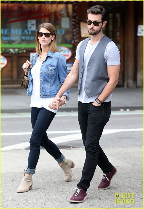 Paul Khoury Walks Ashley Greene To A Meeting In New York City Photo