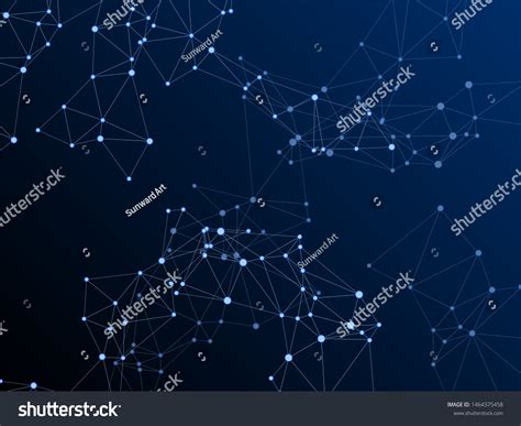 Geometric Plexus Structure Cybernetic Concept Network Stock Vector