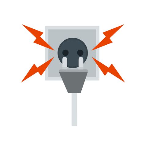 Electrical Circuit Shock Red Lightning And Yellow Sparks From The