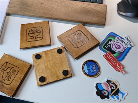 Hand Made Openfaas Coasters Set Of Four