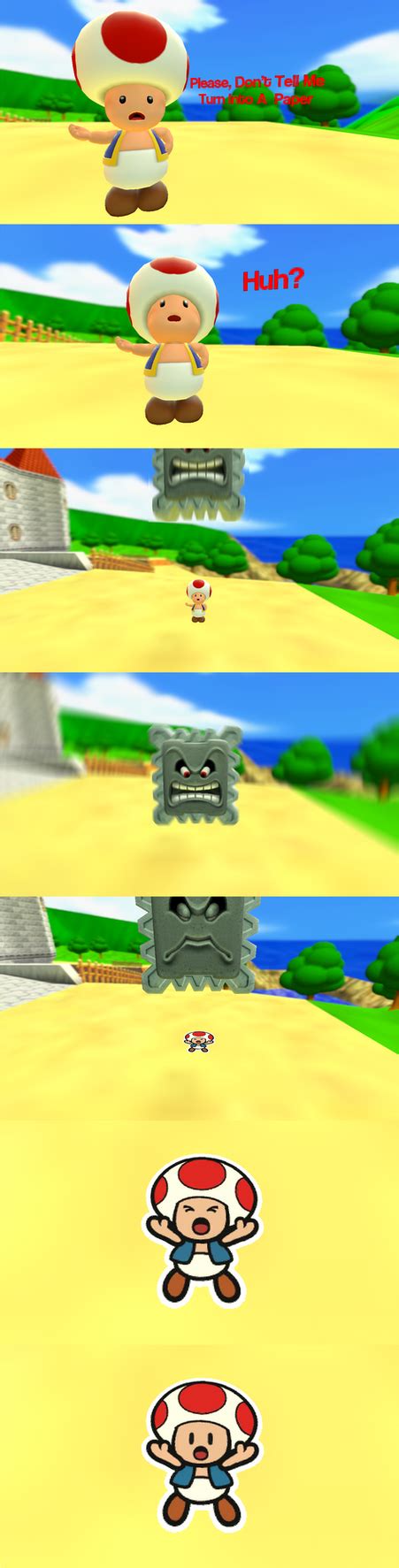 Toad Turn Into A Paper Toad By Nourbah2020 On Deviantart