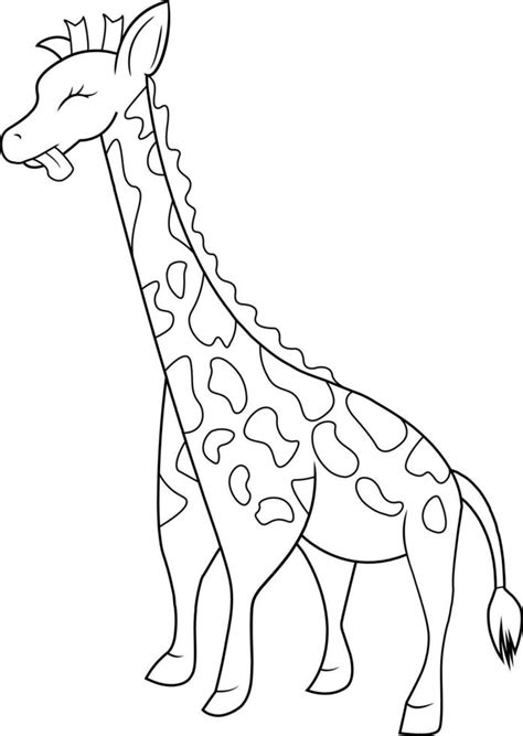 Giraffe Sketch Vector Art Icons And Graphics For Free Download
