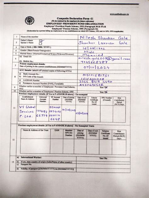 Form 11 Pdf