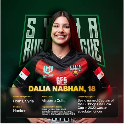 Meet Dalia Nabhan The Powerhouse Syria Rugby League Facebook