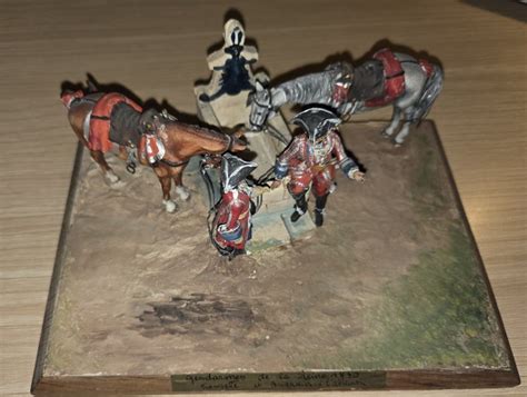 Vanot Soldat De Plomb Gendarme De La Reine 1730 1930 1940 France