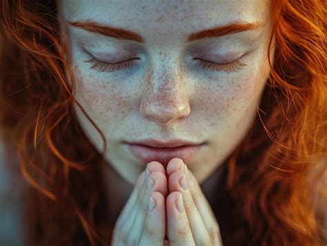 Closeup Of Redhead Premium Ai Generated Image