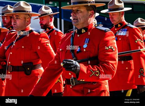 Edmonton Canada 27th Mar 2023 Officers And Emergency Services Personnel From Around The