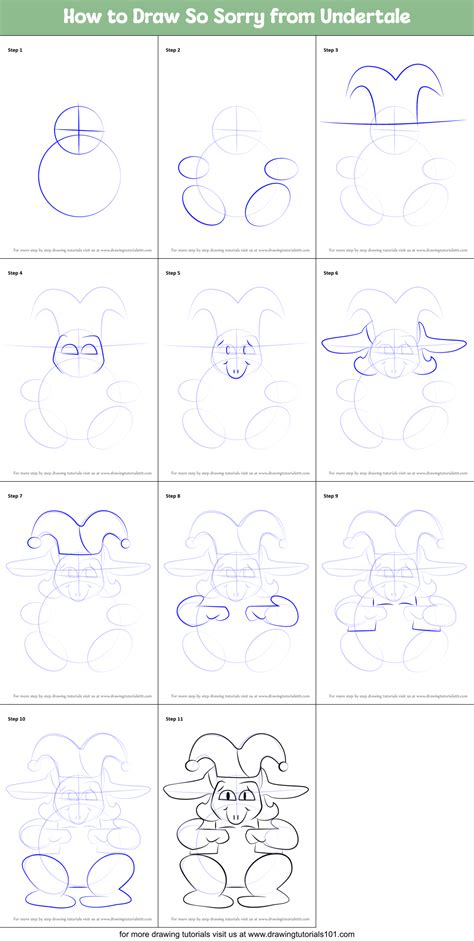 How To Draw So Sorry From Undertale Undertale Step By Step