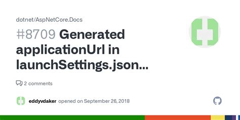 Generated Applicationurl In Launchsettingsjson Causes A Systeminvalidoperationexception