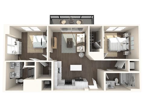 B01 Modern 2 Bed 2 Bath In Miami 962 Sq Ft