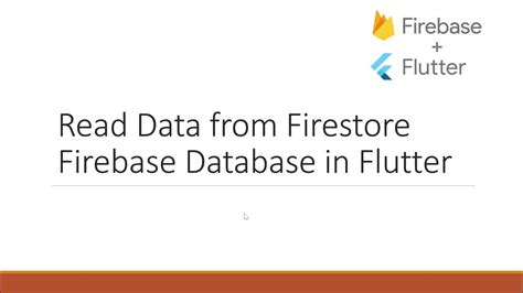 Read Data From Firebase Database In Flutter Listview Youtube