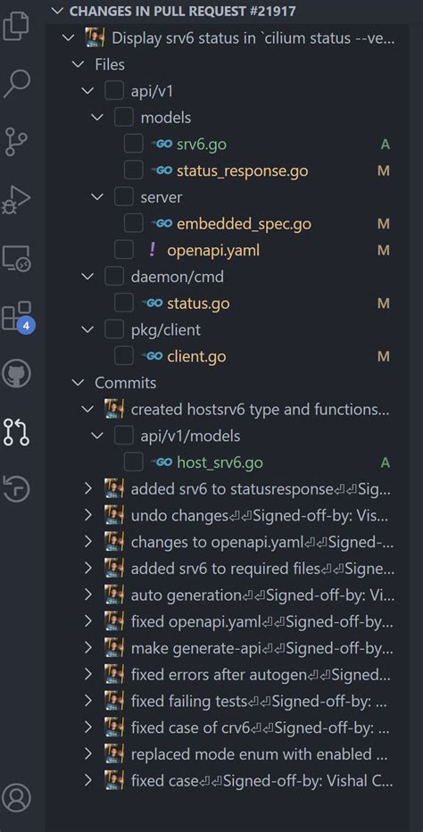 Missing Commit Info In Tree View Pr Checked Out Issue Microsoft Vscode Pull Request