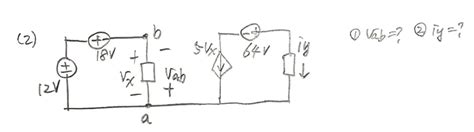 Solved 2 1 Vab 2 Iy Chegg Com
